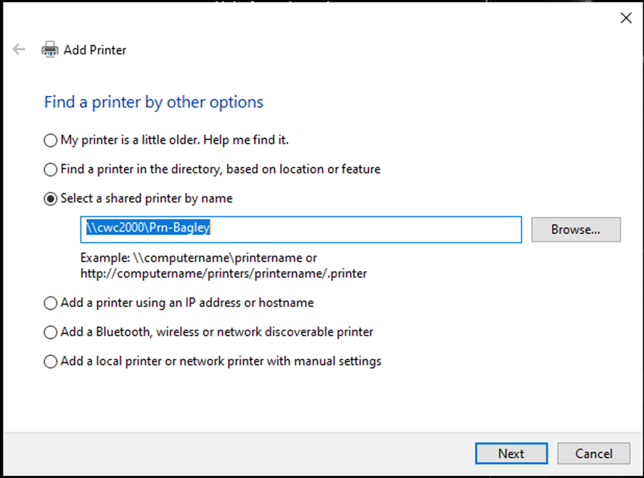 How to Add a Network Printer – Atlanticus Helpdesk